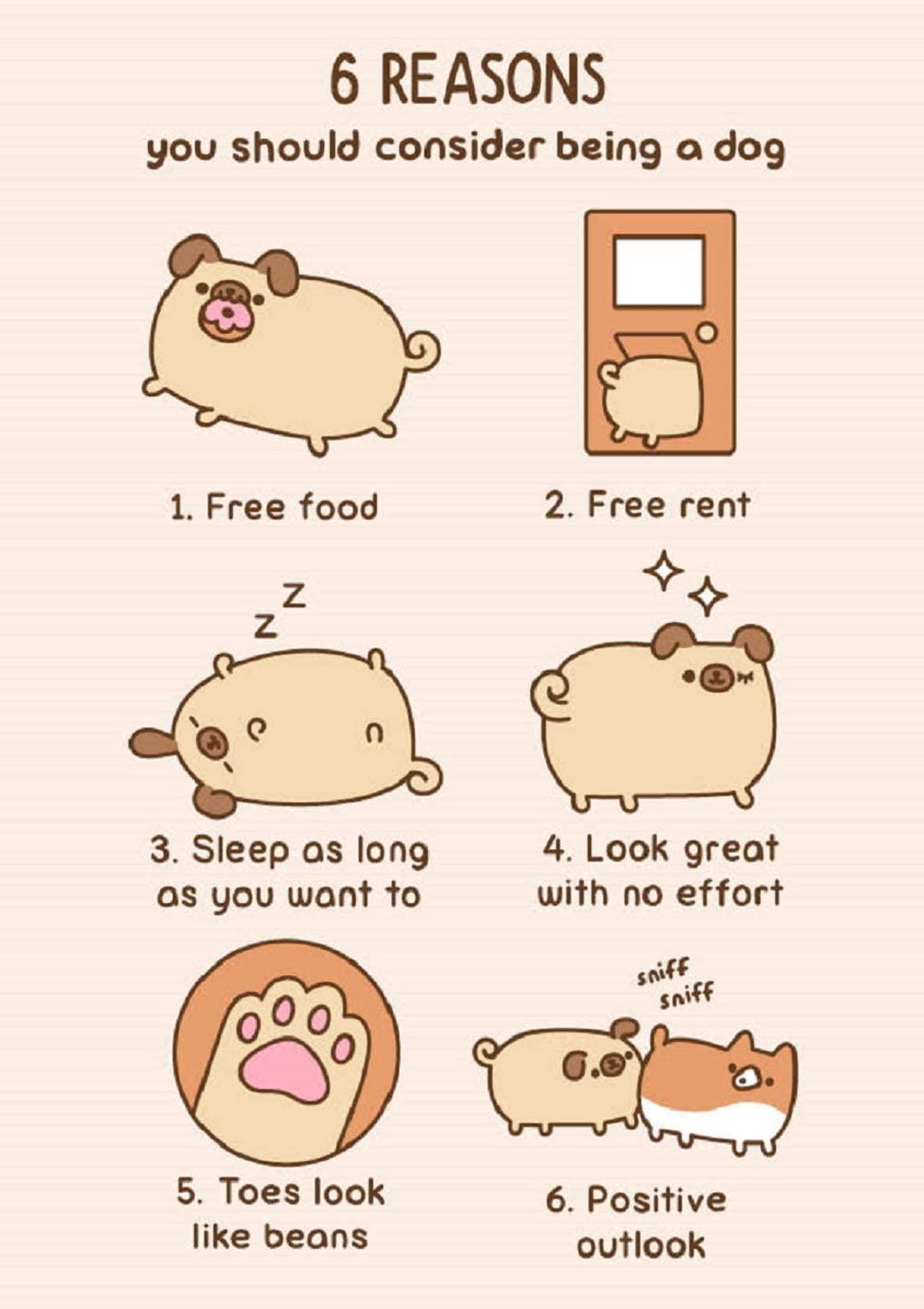 Pusheen the Cat - 6 Reasons You Should Consider Being a Dog - Blank ...