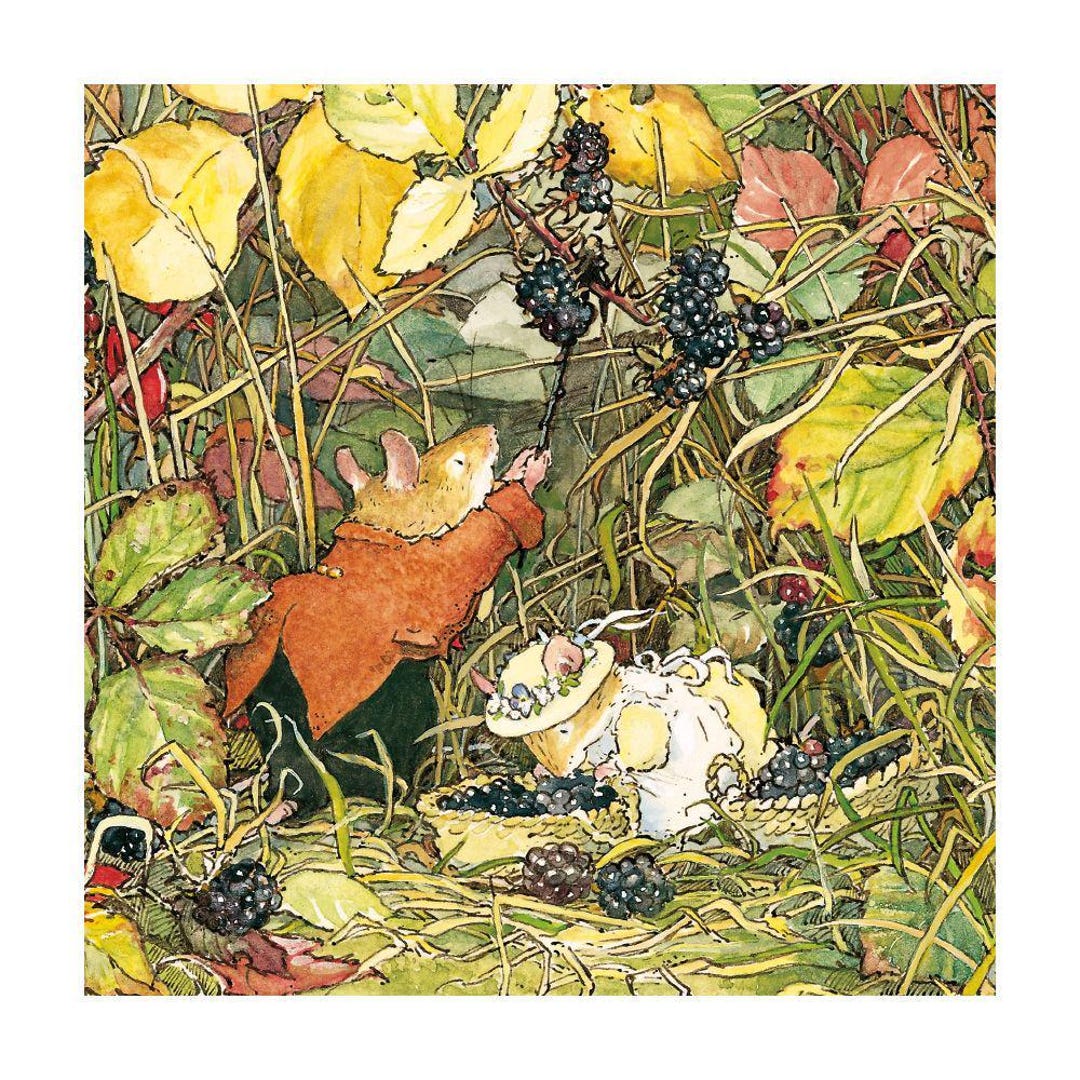 Brambly Hedge - Blackberry Picking - Blank Birthday/ All Ocassion Card ...