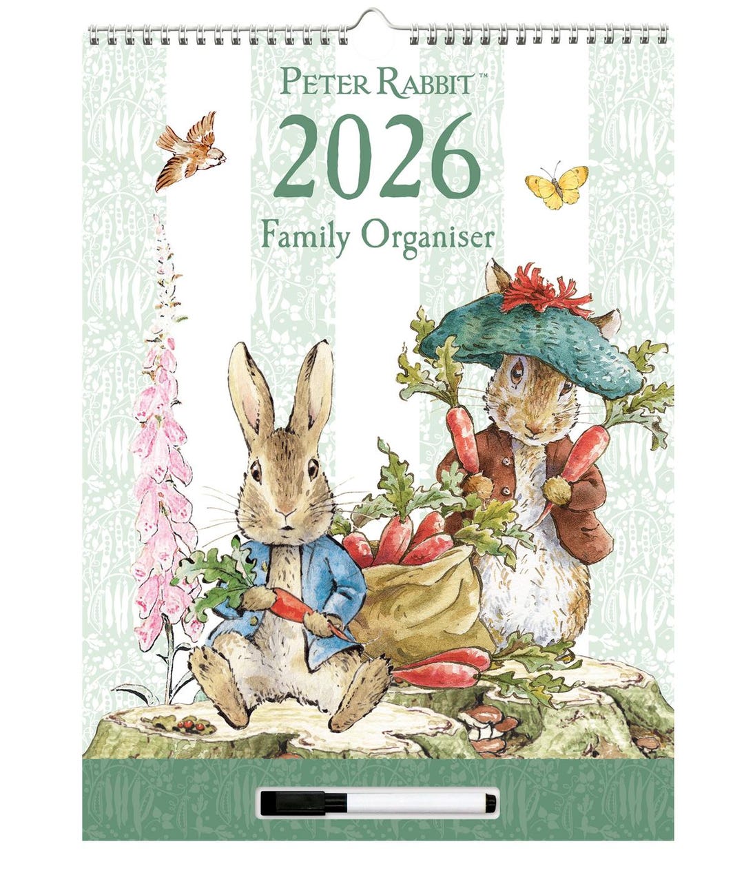 Beatrix Potter - Peter Rabbit - 2026 Family Weekly Organiser Calendar ...