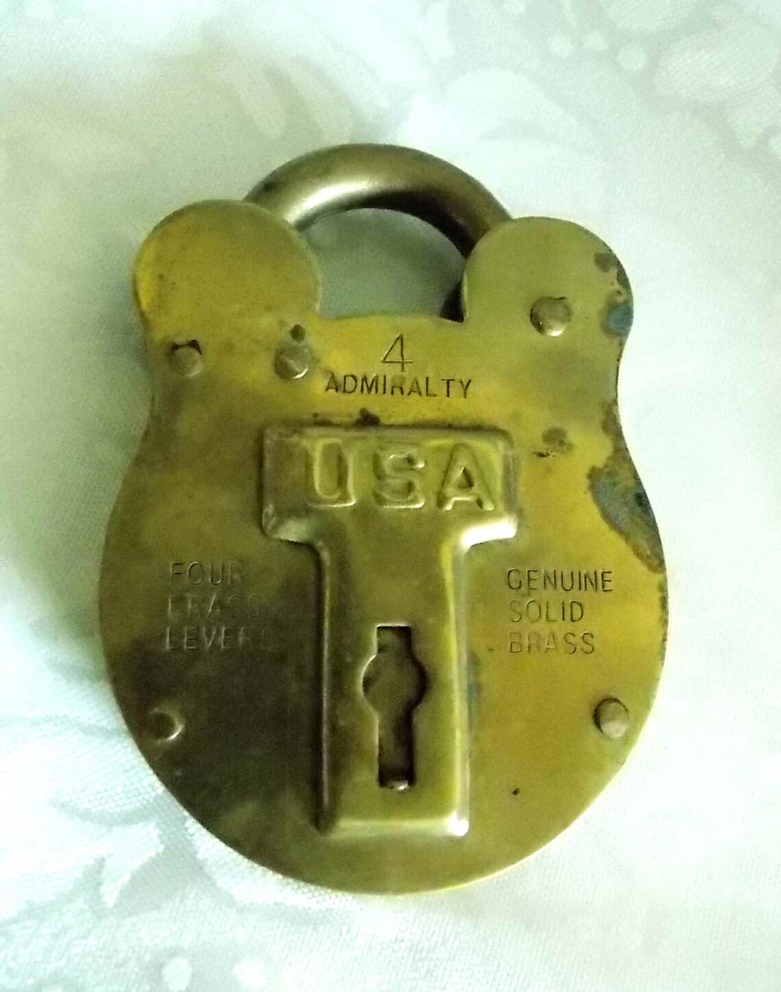 Admiralty 4 Lock USA Four Brass Levers DBC Lock Co LTD 004-02-01 ...