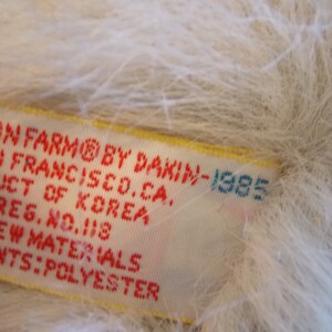 Dakin Fun Farm Cat 1985 Kitty Fluffy Plush Furry Stuffed Animal Grey 12 ...