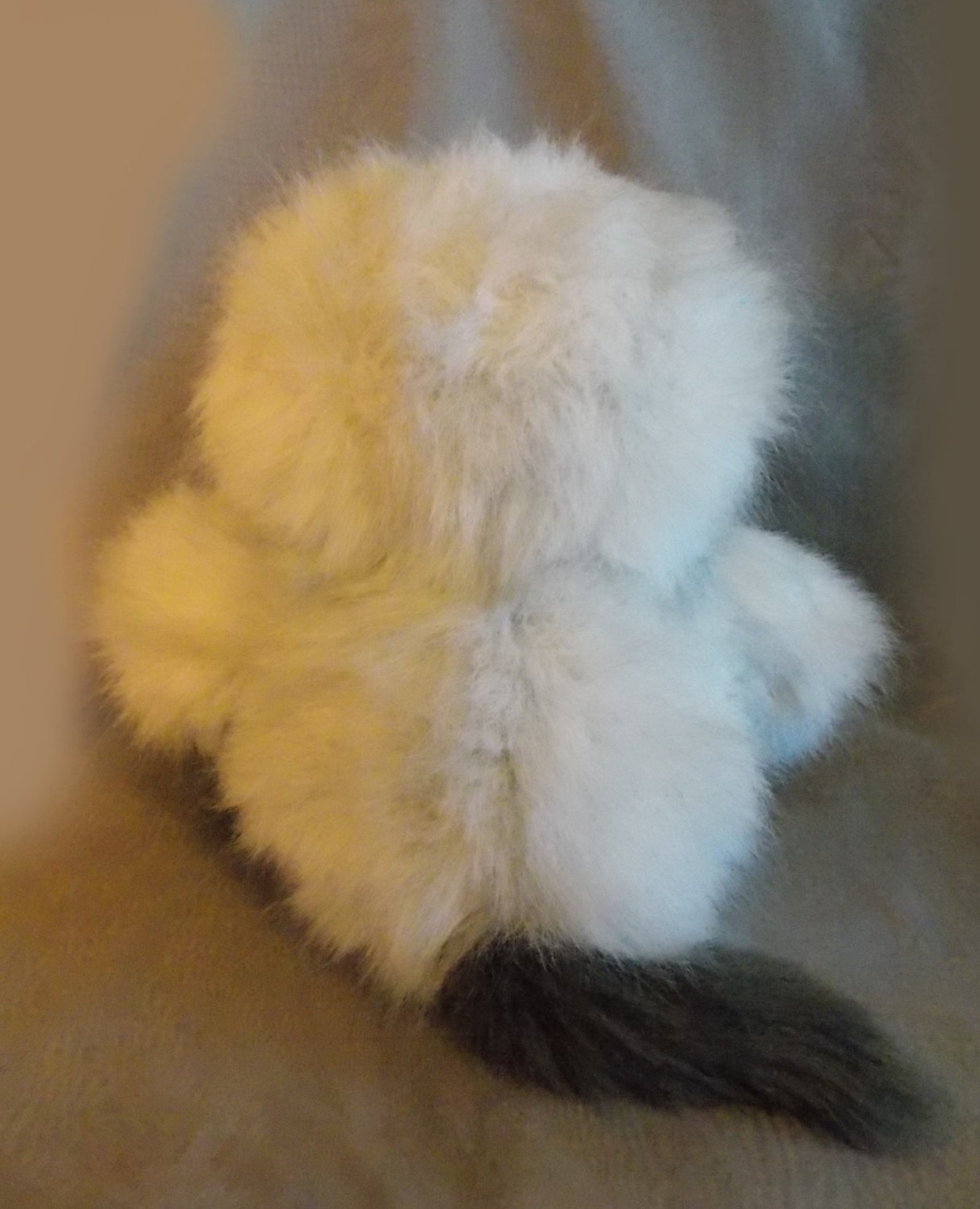 Dakin Fun Farm Cat 1985 Kitty Fluffy Plush Furry Stuffed Animal Grey 12 ...