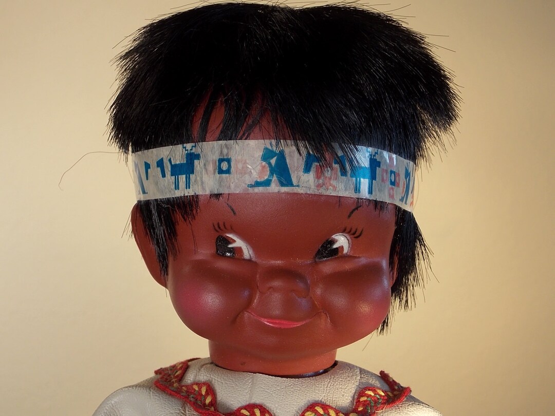 Regal Kimmie Doll Dark Skinned Inuit Native American Faux Leather ...
