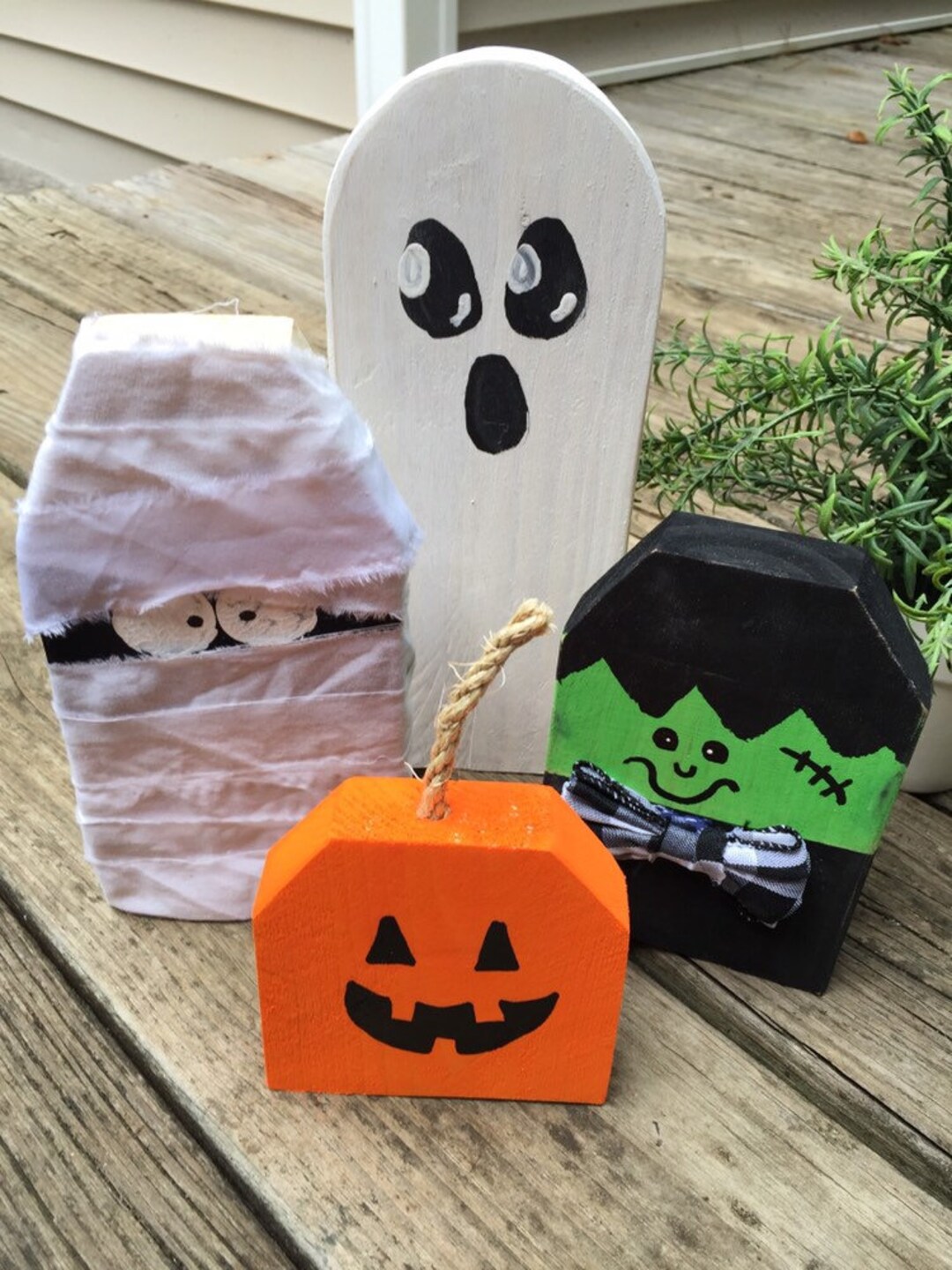 Halloween Tiered Tray Bundle Ghost Decor Mummy Decor Pumpkin Decor ...