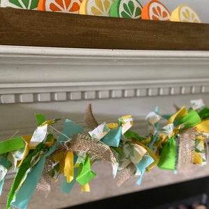 Lemon Decor Bundle | Summer Decor | Lemon Rag Garland | Lemon Lime ...