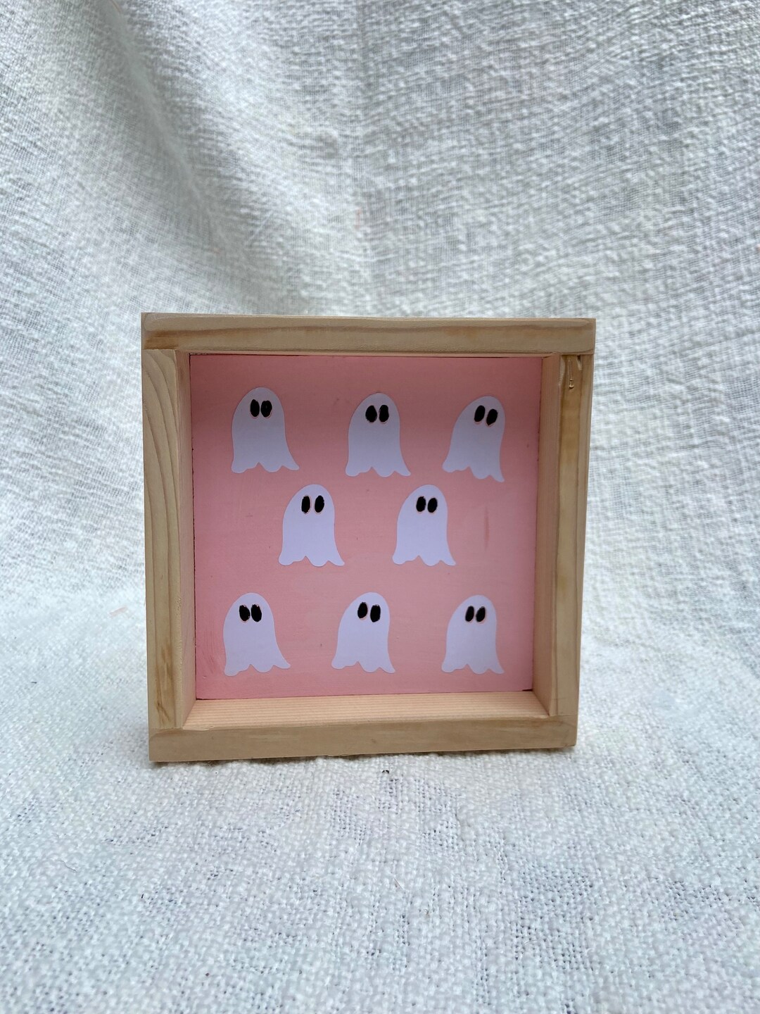 Pink Halloween Decor Pink Ghost Sign Pink Halloween - Etsy