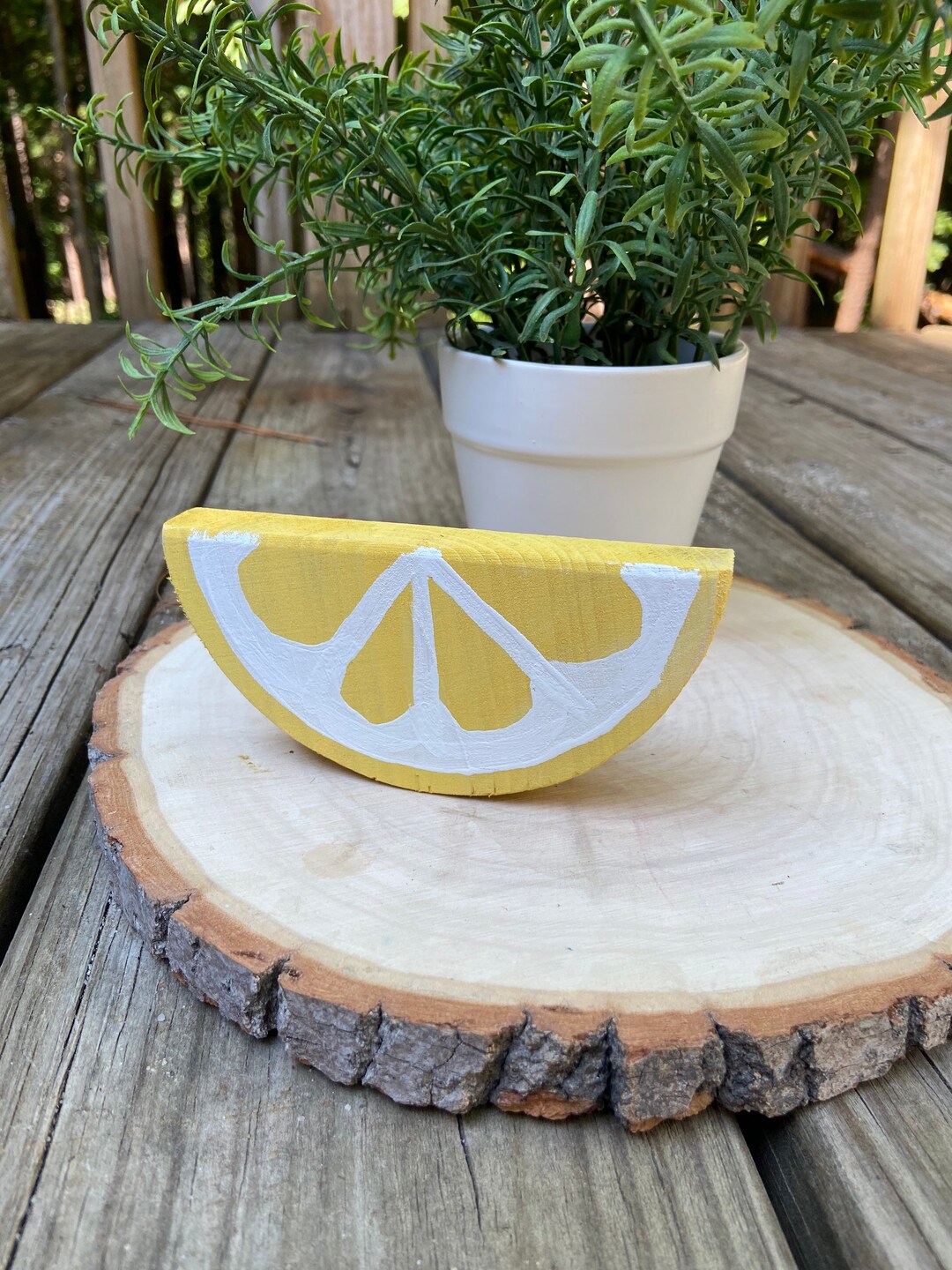 Wooden Lemon Half Slices Lemon Tiered Tray Decor Wood - Etsy UK