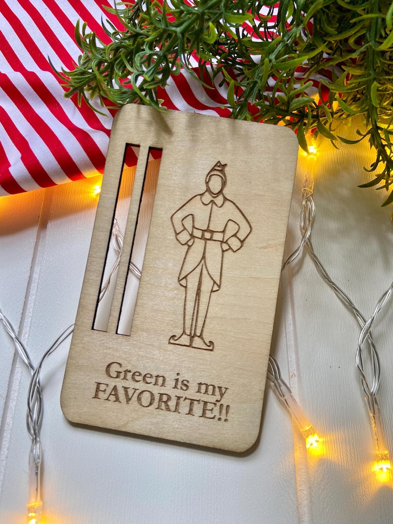 Christmas Money Holder | Elf Cash Money Gift Idea | Laser Engraved ...