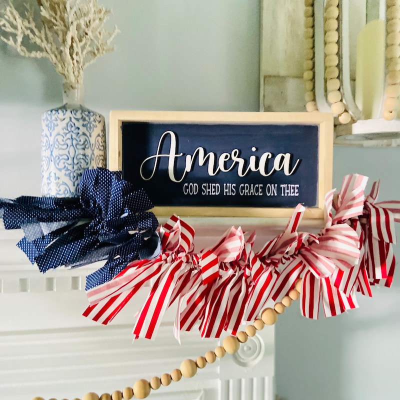 4th of July Door Rag - Etsy