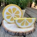 Wood Lemon Slice Lemon Tiered Tray Decor Wooden Lemon - Etsy