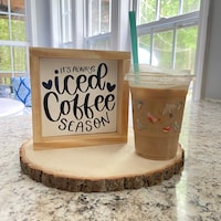 Iced Iced Baby - Iced Coffee Art Print - Etsy