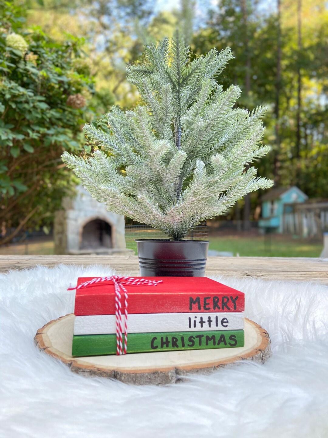 Christmas Book Stack | Merry Little Christmas Book Stack | Christmas ...