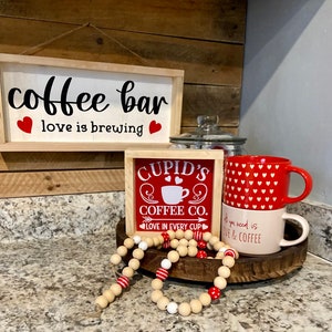 Valentines Day Decor | Coffee Bar Sign | Valentines Day Coffee Bar ...