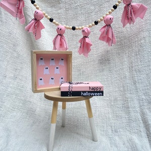 Pink Halloween Decor | Pink Ghost Sign | Pink Halloween Decoration ...