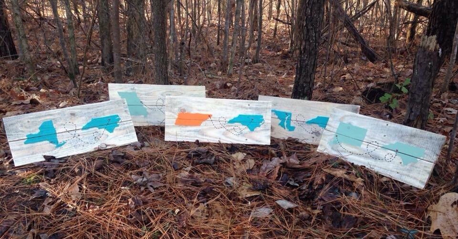Personalized Reclaimed Wood Two State Sign: Long Distance Love - Etsy