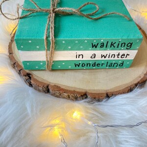 Winter Decor | Winter Book Stack | Walking in a Winter Wonderland Book ...