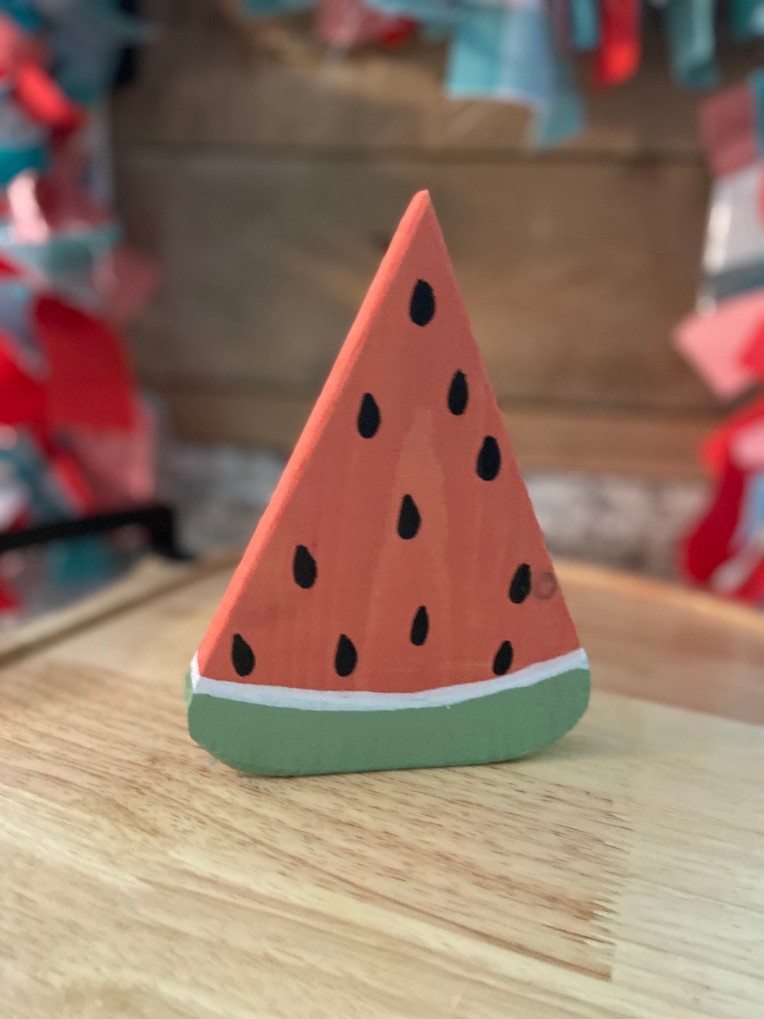 Watermelon Decor | Wooden Watermelon Slice | Summer Decor, Watermelon ...