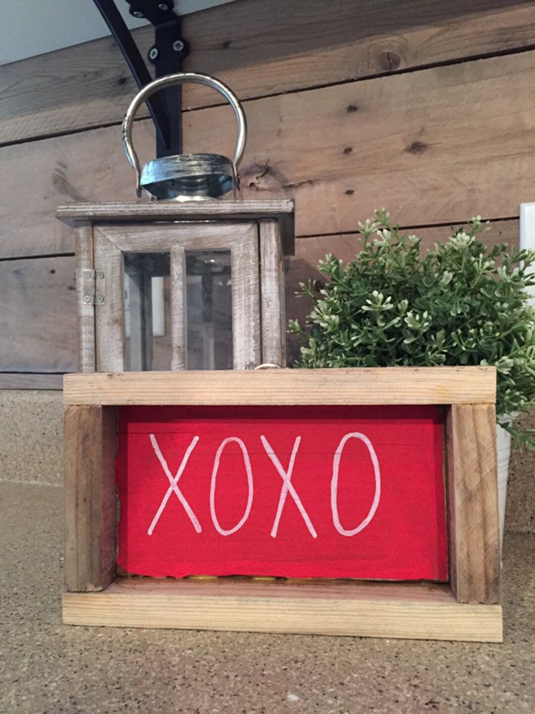 Valentine's Day Sign XOXO Rae Dunn Insprired Framed Sign Farmhouse ...