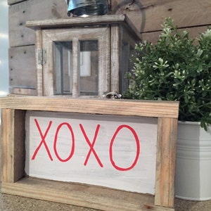 Valentine's Day Sign XOXO Rae Dunn Insprired Framed Sign Farmhouse ...
