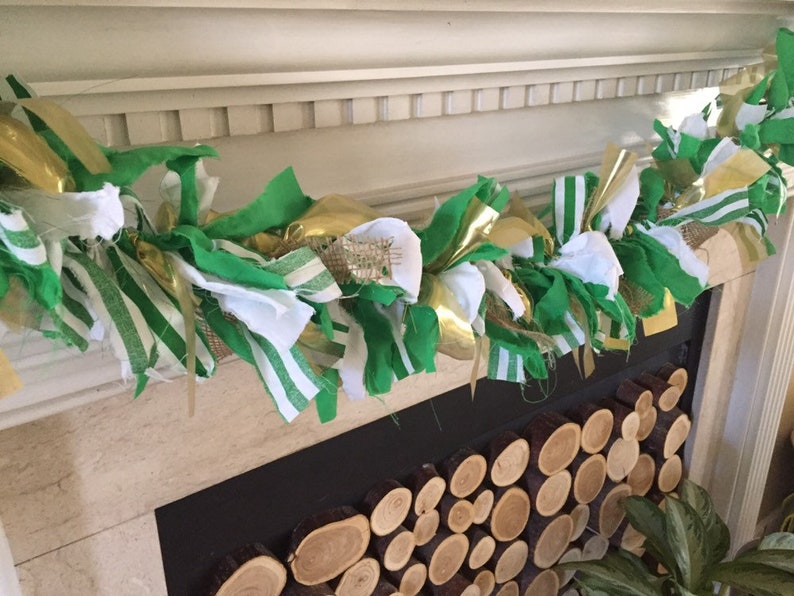 St. Patrick’s Day Rag Garland | Saint Patty’s Day Decor | St. Patrick’s ...