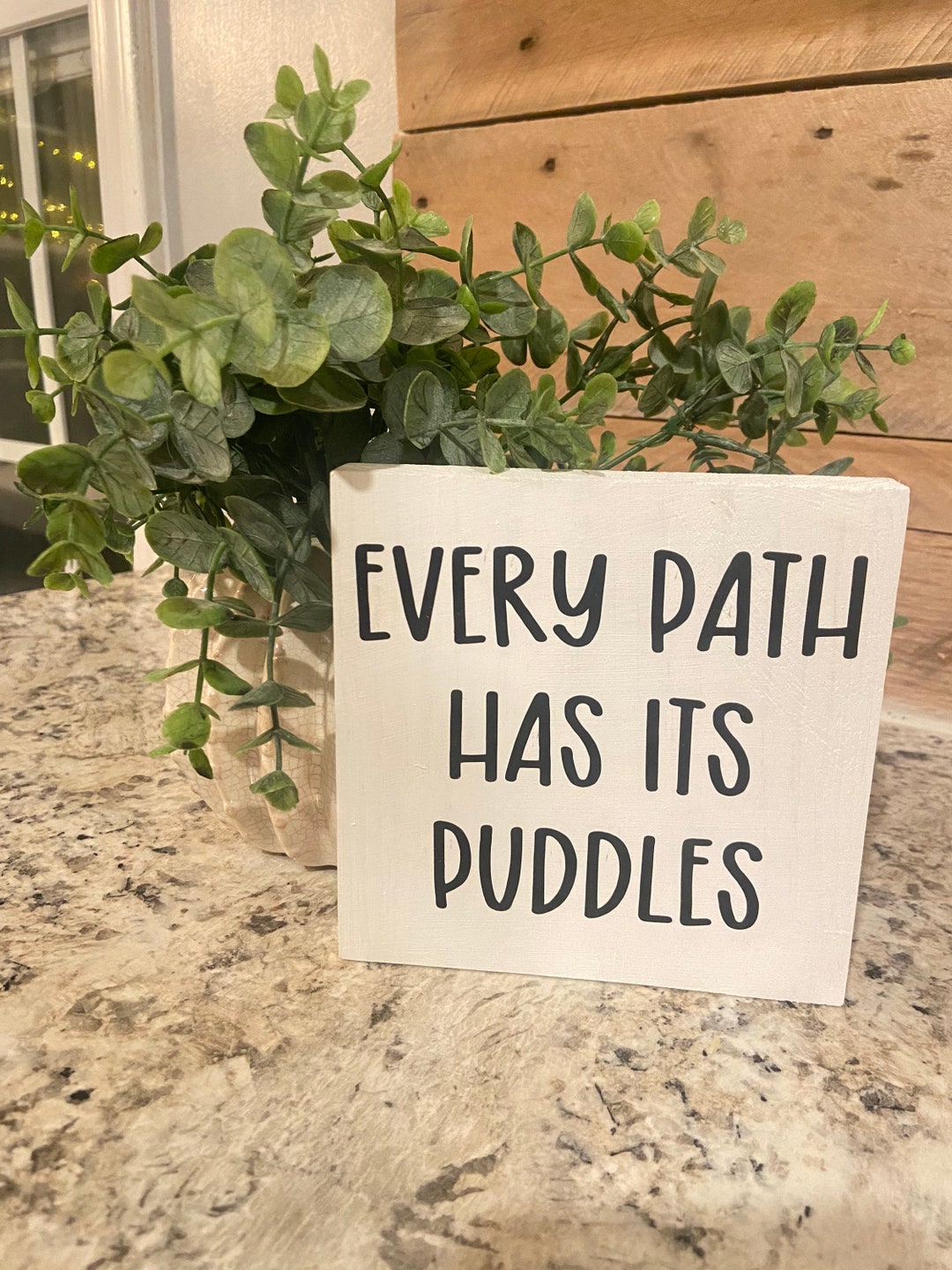 Every Path Has Its Puddles Sign | Spring Decor | Spring Sign | Boho ...