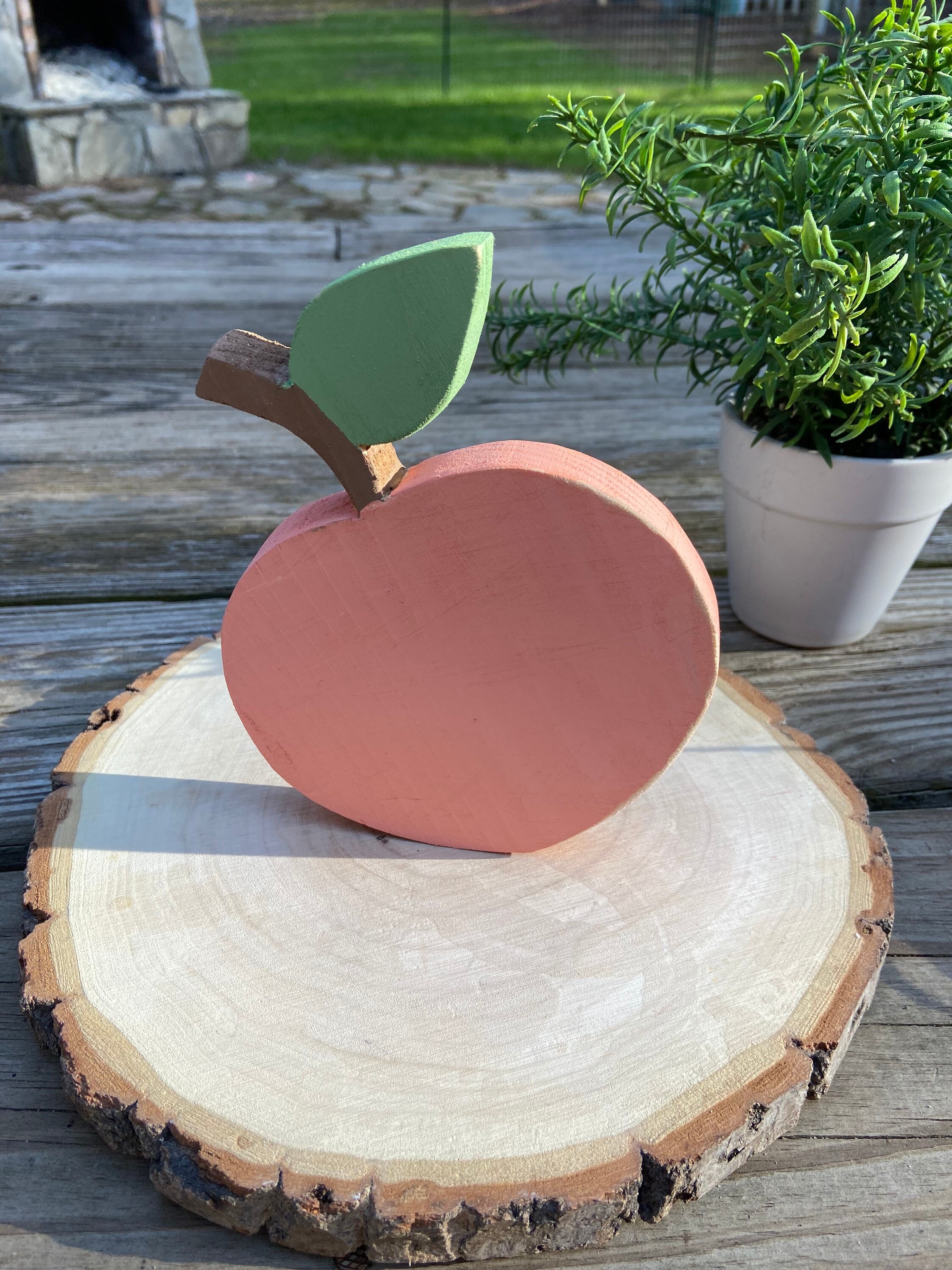 Summer Tiered Tray Decor Peaches Decor Peach Book Stack - Etsy