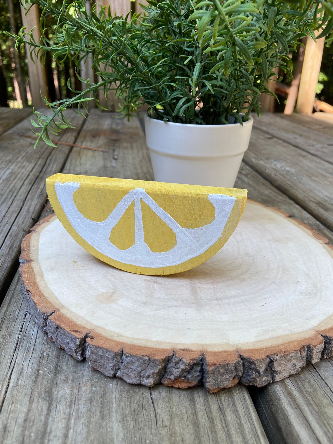 Wooden Lemon Half Slices Lemon Tiered Tray Decor Wood - Etsy UK