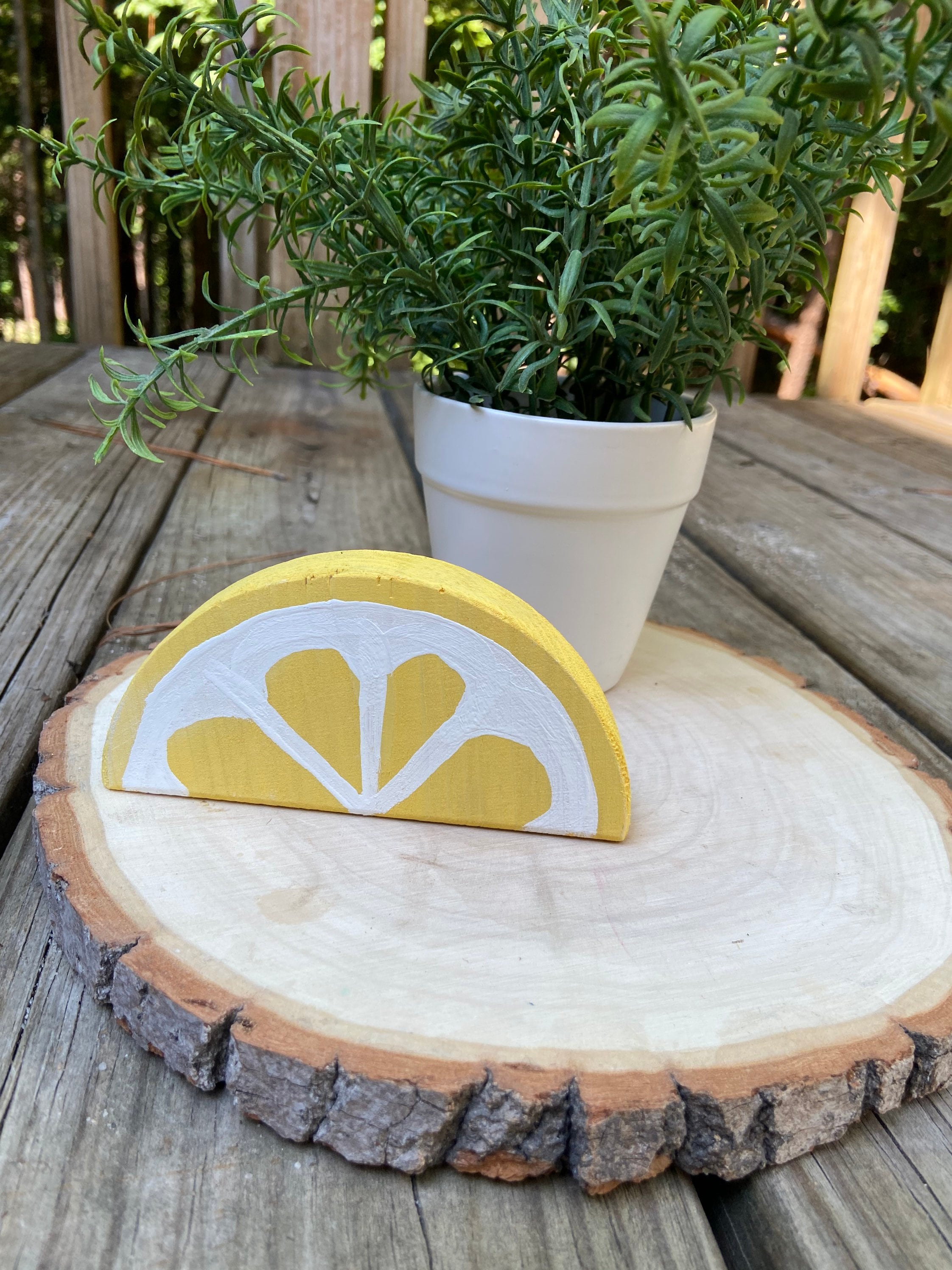 Wooden Lemon Half Slices Lemon Tiered Tray Decor Wood - Etsy UK