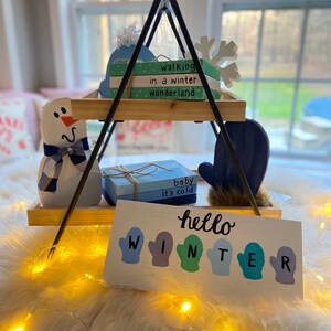 Winter Decor | Winter Book Stack | Walking in a Winter Wonderland Book ...