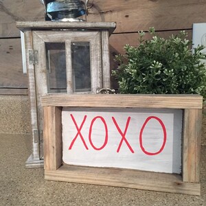 Valentine's Day Sign XOXO Rae Dunn Insprired Framed Sign Farmhouse ...