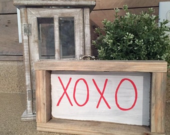 Valentine's Day Sign XOXO Rae Dunn Insprired Framed Sign | Etsy