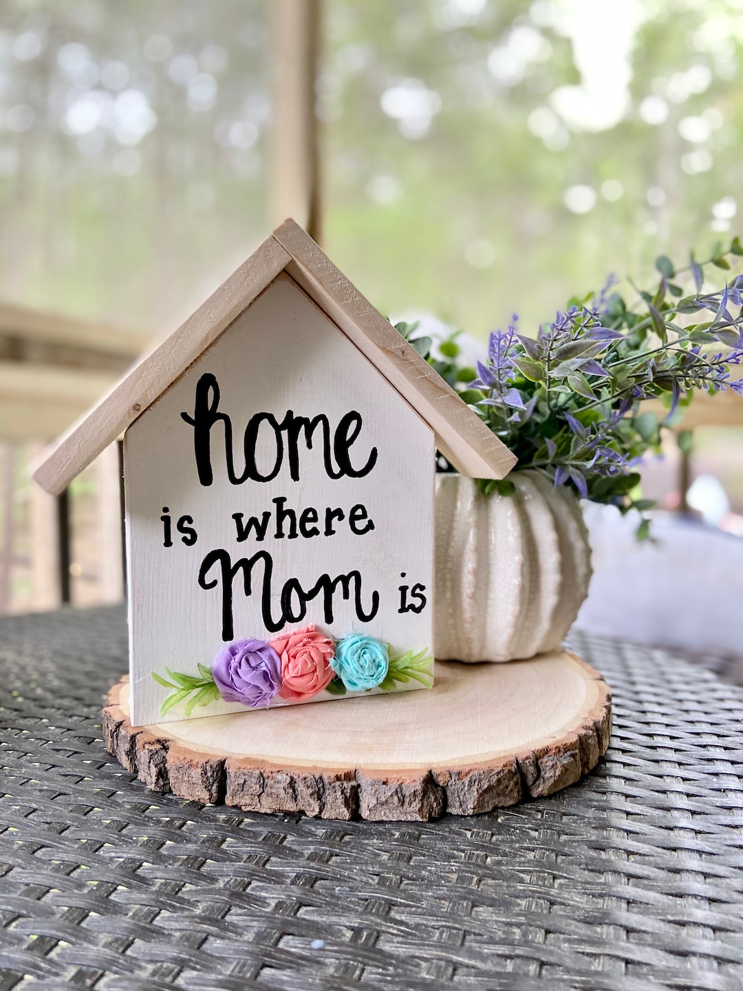 Mothers Day Gift | Mothers Day | Wooden House Farmhouse Sign | Home is ...