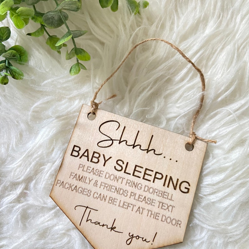 Baby Sleeping Sign - Etsy