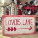 Lovers Lane Valentines Day Wooden Sign Perfect for Tiered | Etsy