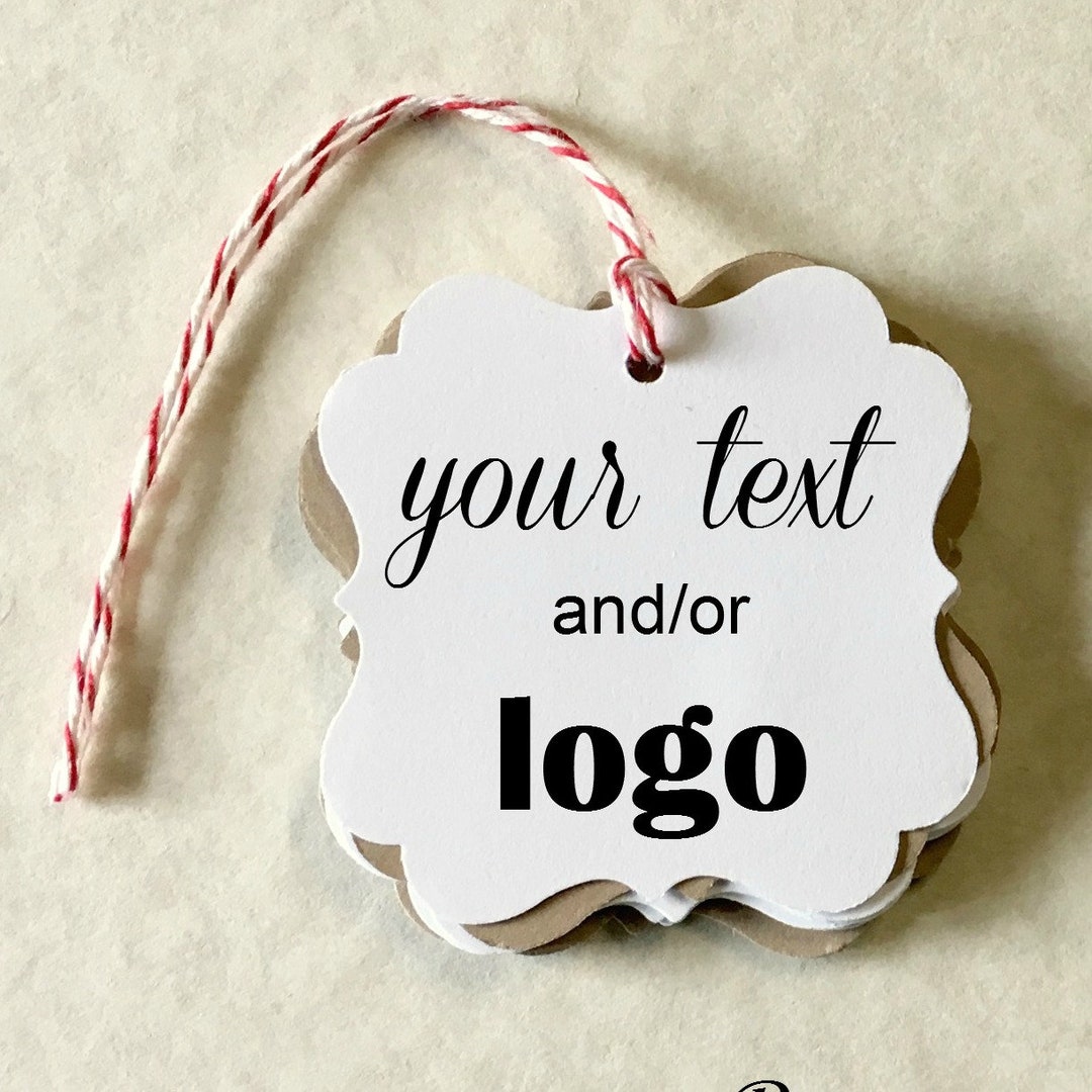 Bracket Shaped Tags - Custom Printed Tags . 2" Square Real Estate Sign ...