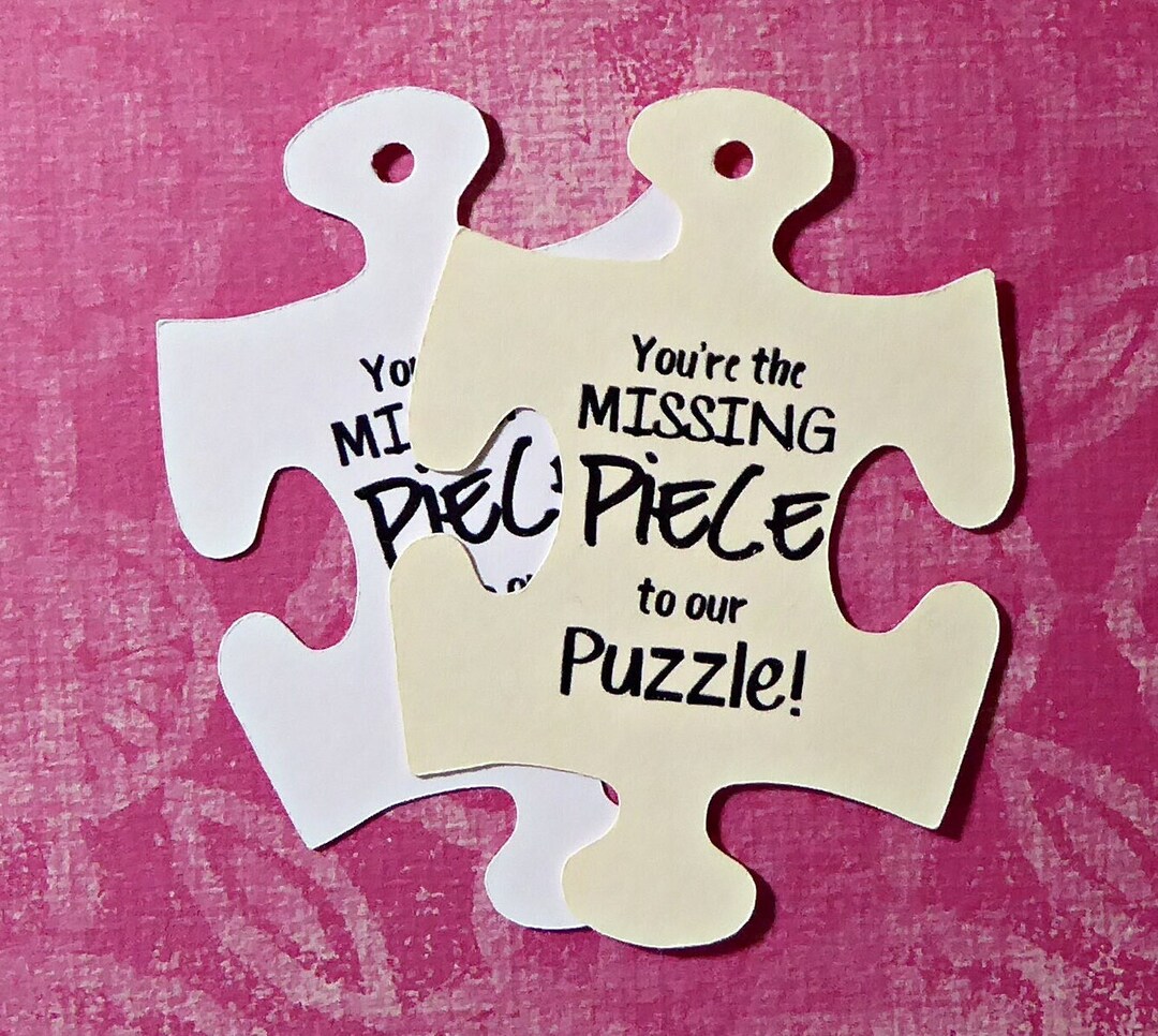 Puzzle Piece Tag - Unique Tags, Gift Tags, Products, 2.75x2 Tags, Tags ...