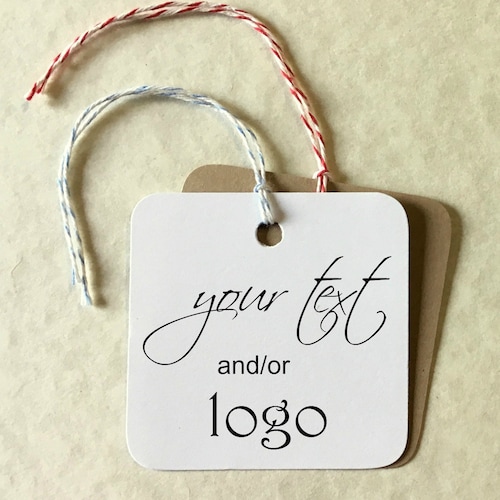 Square Personalized Tags Large Custom Tags 2.5 . - Etsy