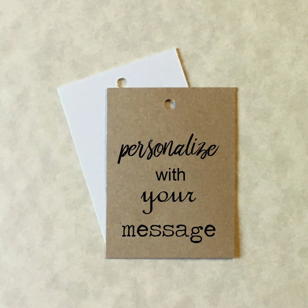 Custom Printed Tags - Personalized 1.5" X 2" Rectangular Tags . Bright ...