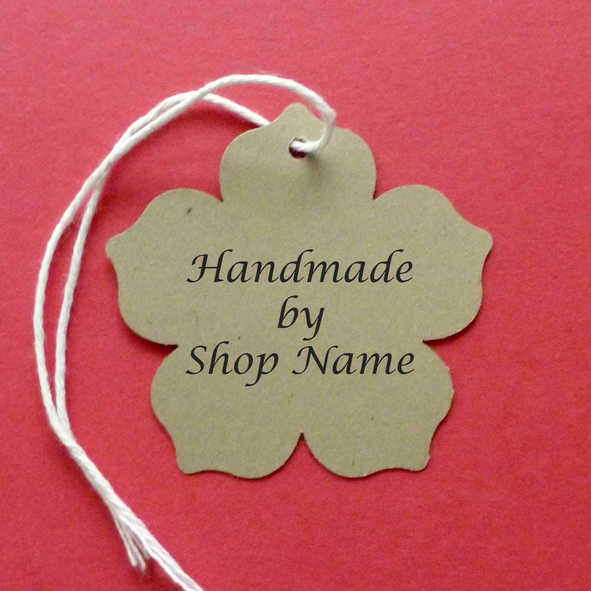 Large 2"x 2.5" Flower Tags With Twine Ties . Clothing Prices, Gifts ...