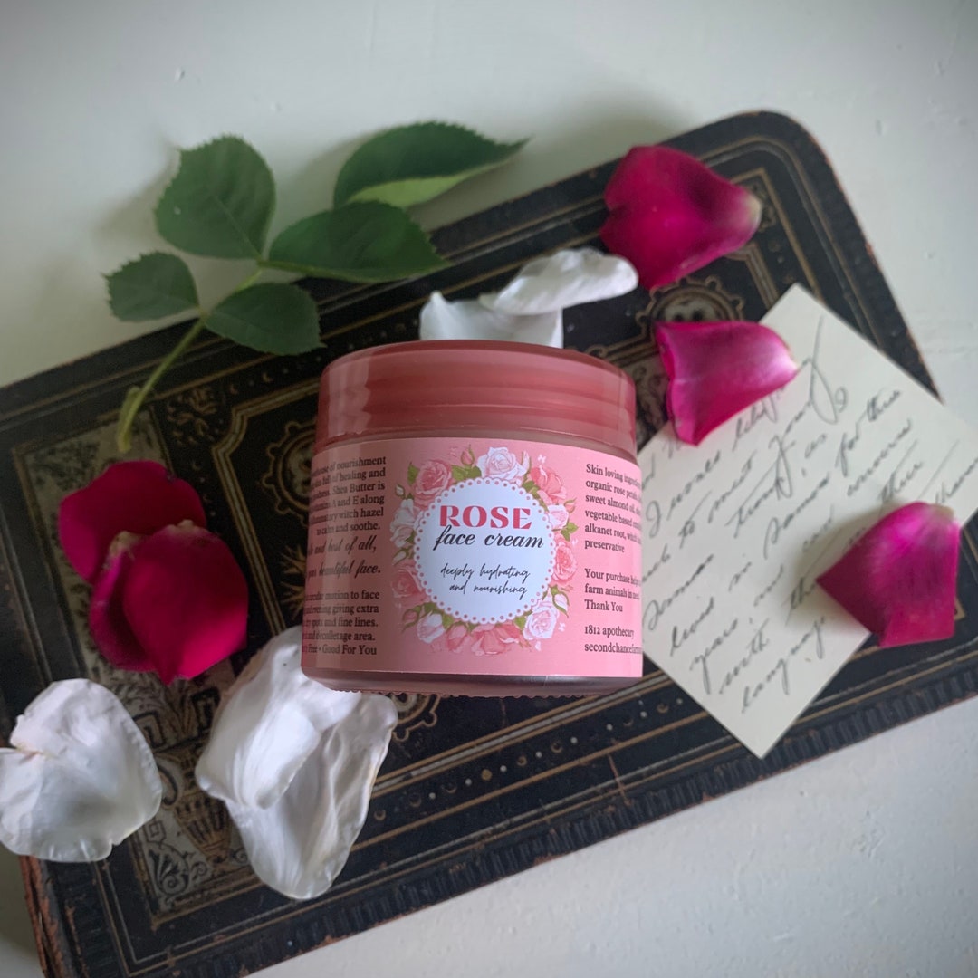 Rose Face Cream, Botanical Skincare, Vegan Face Cream, Crafted With Our ...