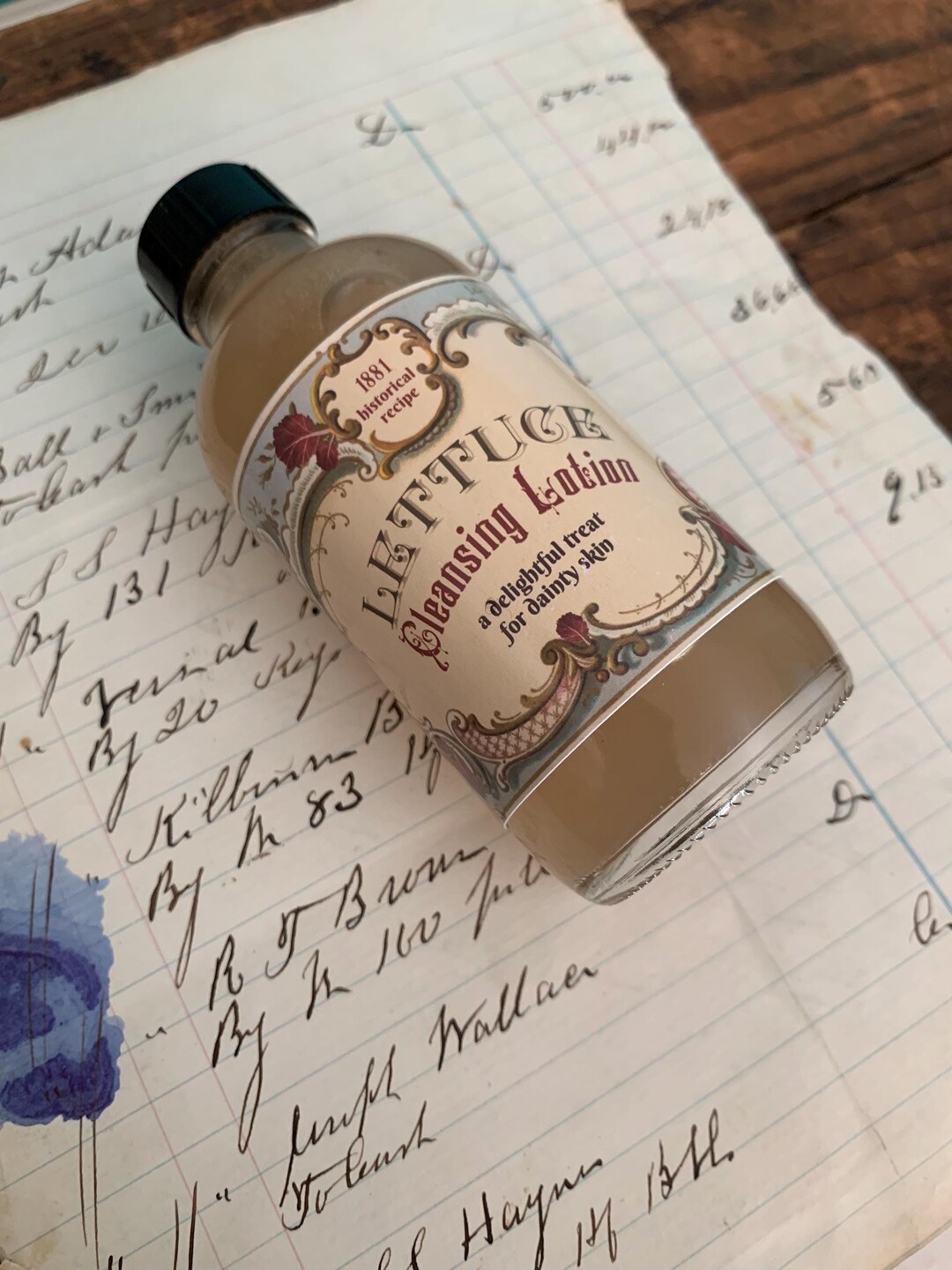 Lettuce Lotion Glass Bottle 1881 Sensitive Skin Facial Toner Astringent ...