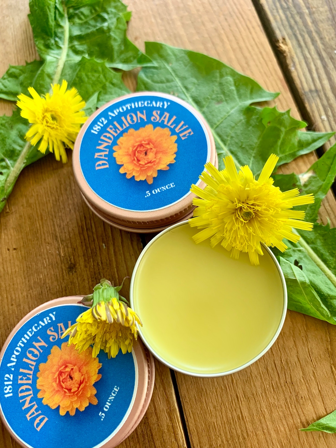 Wild Foraged Dandelion Salve, Natural Balm, Handcrafted With Almond ...