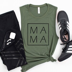 Womens Running Tank, MAMA Tank, Mama Tank, Mom Gift, Workout Tank ...