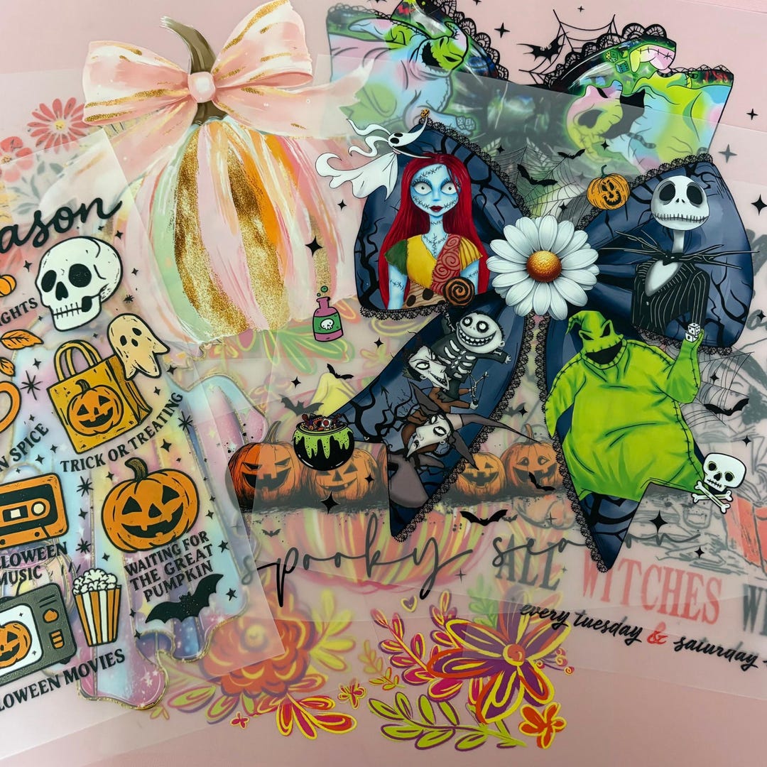 Halloween Theme DTF Transfer Grab Bag – 10-pack Surprise Bundle | Ready ...