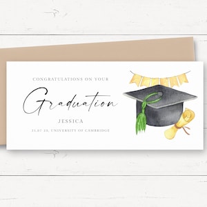 Graduation Money Wallet Personalised, Graduation Money Card ...