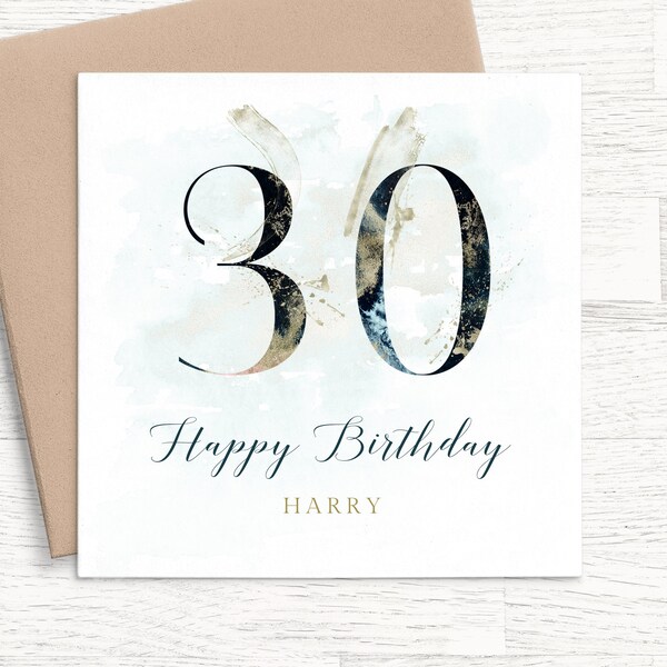 30th Birthday Card Men - Etsy UK