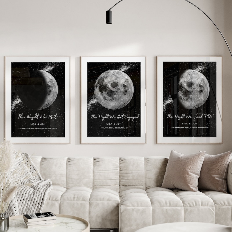 Moon Print - Etsy
