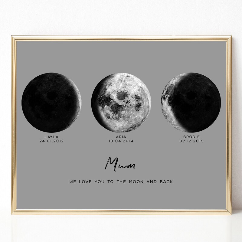 Moon Print - Etsy