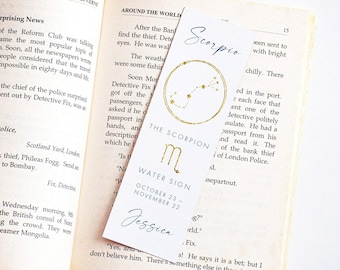 Virgo Zodiac Bookshelf Bookmark Astrology Gifts Star Sign - Etsy