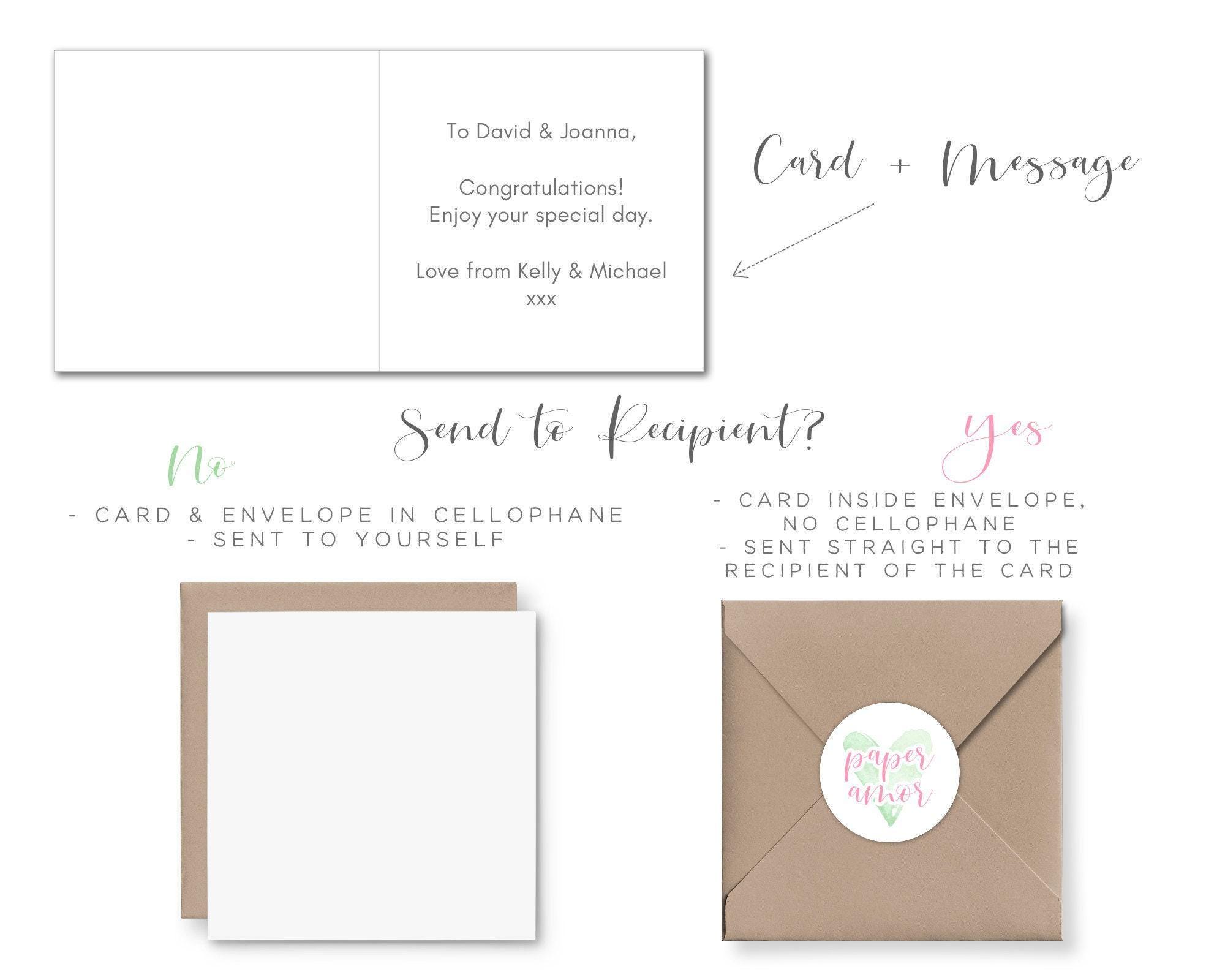 Sloth Card Wedding, Personalised Wedding Card Animal, Personalized ...